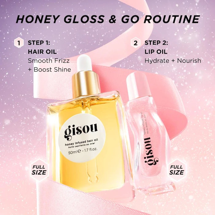 Gisou Honey Gloss & Go Duo Value Set - All in recipe GT